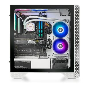 Thermaltake LCGS Glacier 460 AIO Liquid Cooled CPU Gaming Desktop (AMD Ryzen™ 5 5600X 6-core, ToughRam DDR4 3600Mhz 16GB RGB Memory, NVIDIA® GeForce RTX™ 4060, 1TB NVMe M.2, WiFi) S3GL-B550-460-LCS