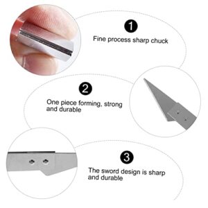 Uonlytech 10pcs Hair Puller Fish Bone Remover Pig Hair Tweezers Grilling Tools Seafood Tools Wool Puller for Kitchen Bone Pluck Tweezers Chicken Hair Tweezers Fishbone Pliers Silver Boneless