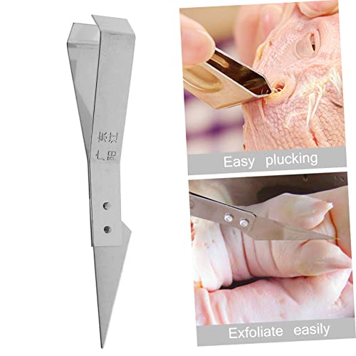 Uonlytech 10pcs Hair Puller Fish Bone Remover Pig Hair Tweezers Grilling Tools Seafood Tools Wool Puller for Kitchen Bone Pluck Tweezers Chicken Hair Tweezers Fishbone Pliers Silver Boneless