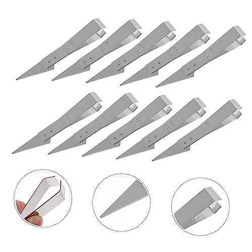 Uonlytech 10pcs Hair Puller Fish Bone Remover Pig Hair Tweezers Grilling Tools Seafood Tools Wool Puller for Kitchen Bone Pluck Tweezers Chicken Hair Tweezers Fishbone Pliers Silver Boneless