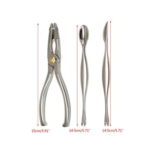 Prawn Peeler Portable Seafood Tool Stainless Steel Crab Shrimp Gadgets Lobster Clamp Pliers Set Kitchen Accessories Seafood Tool Kit