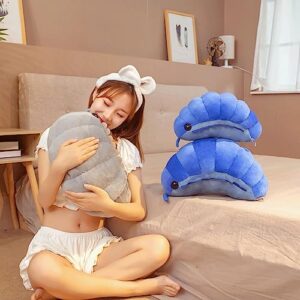 AHXHWKA Insect Plush Toys 12-Inch Pill Bug Stuffed Soft Animals Pillow Plushie Cushion Insect Isopod Doll Kids Toys Girls Boys Gifts