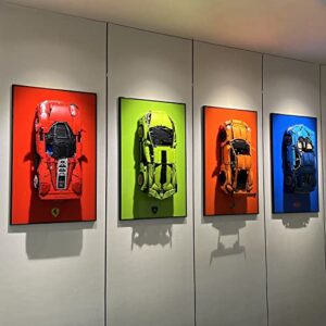 iluane display wallboard for lego 42083 bugatti chiron bundle with lego 42115 lamborghini sián fkp 37 bundle with lego 42056 porsche 911 gt3 rs bundle with lego 42143 ferrari daytona sp3 (only display