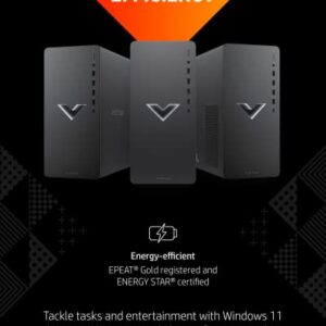 HP Victus 15L Gaming Desktop Bundle PC, AMD RX6400 Graphics, AMD Ryzen 5 5600G,32GB SDRAM, 1TB SSD, Windows 11 Home OS, RGB Lighting, Wi-Fi & Bluetooth (TG02-0013w,2023)