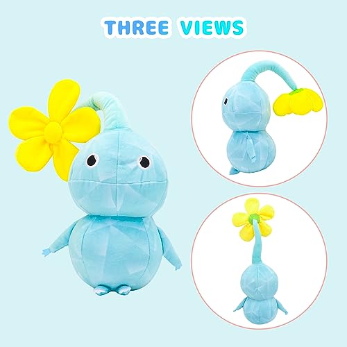 SAJISP 2023 Pikmin Plush-11.8inch Ice Pikmin Plushies Toy for Game Fans Gift Cute Stuffed Animal Doll for Kids Boys and Girls