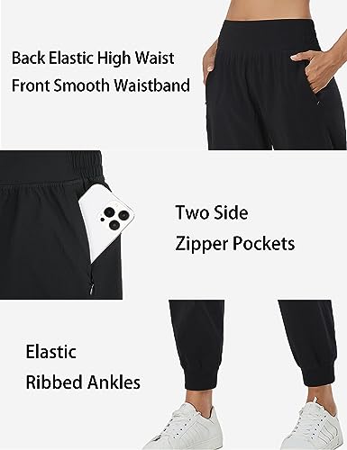 BMJL Women's Joggers Pants High Waisted Workout Hiking Lounge Pants with Pockets for Running Yoga 2023(M,Grey)