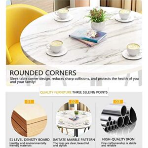 IWQHQXR Office Conference Table, Home Table and Chair Set Modern Simple Leisure Wooden Round Table Living Room Study Bedroom Balcony Kitchen Dining Table (Color : Light Gray) (Color : Powder)