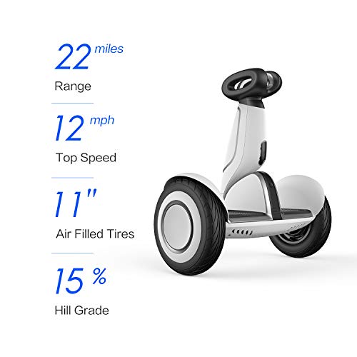 Segway Ninebot S-Plus Smart Self-Balancing Electric Scooter, White Large & Ninebot S Kids, Smart Self-Balancing Electric Scooter, 800 Watts