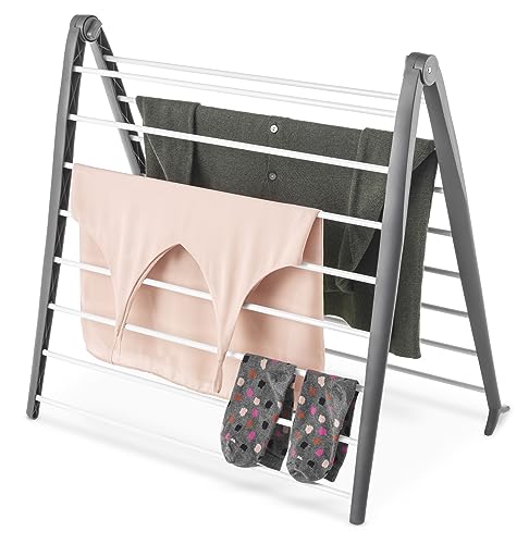 SECTTI Space-Saving Folding Drying Rack - Extend Your Clothes’ Lifespan with 20 LB Capacity: Cost-Efficient Alternative to Machine Drying - Measures 3.0 L x 26.75 W x 53.125 H Inches