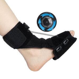 plantar fasciitis relief night splint - upgrade achilles tendonitis brace with rotating knob iron wire elastic dorsal night splint, for women & men plantar fasciitis relief foot drop heel arch pain