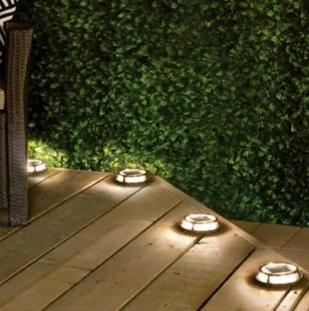 MyHOME Solar Multi-Surface LED Lights 12 Lumen Deck Driveway, Accent Lights- 4 Pack