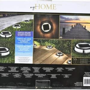 MyHOME Solar Multi-Surface LED Lights 12 Lumen Deck Driveway, Accent Lights- 4 Pack