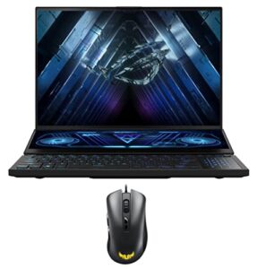 asus rog zephyrus duo 16 gx650 gx gaming & entertainment laptop (amd ryzen 9 7945hx 16-core, 64gb ddr5 4800mhz ram, 2x1tb pcie ssd raid 0 (2tb), geforce rtx 4080, win 11 pro) with tuf gaming m3