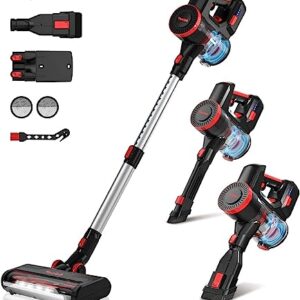 VACLAB Cordless Vacuum Cleaner, 25Kpa Lightweight Stick Vacuum with All-Terrain Brush Heads, 6-in-1 Multifunctional Stick & Handheld Vacuum, Rechargeable Wireless Vacuum for Hard Floor Carpet