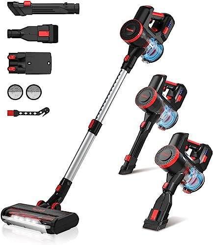 VACLAB Cordless Vacuum Cleaner, 25Kpa Lightweight Stick Vacuum with All-Terrain Brush Heads, 6-in-1 Multifunctional Stick & Handheld Vacuum, Rechargeable Wireless Vacuum for Hard Floor Carpet