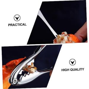 UPKOCH 1 Set 5 Pcs Crab Claws Crab Leg Tools Crab Scissor crawfish picks crab tool nut stainless steel forks stainless steel scoop Seafood Tool Crab Forks crab sticks lobster Zinc alloy