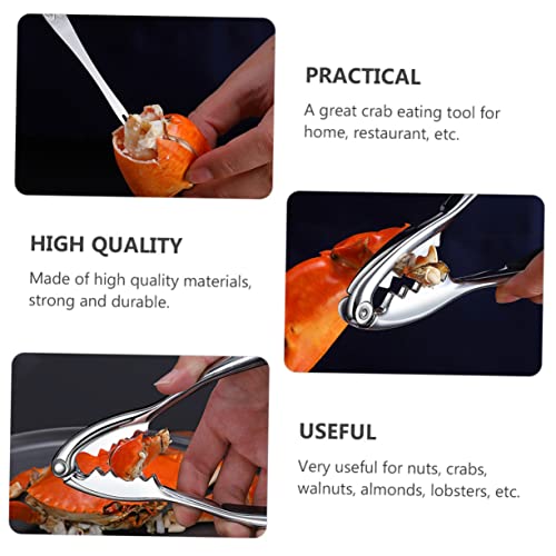 UPKOCH 1 Set 5 Pcs Crab Claws Crab Leg Tools Crab Scissor crawfish picks crab tool nut stainless steel forks stainless steel scoop Seafood Tool Crab Forks crab sticks lobster Zinc alloy