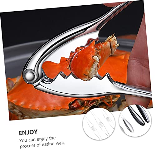 UPKOCH 1 Set 5 Pcs Crab Claws Crab Leg Tools Crab Scissor crawfish picks crab tool nut stainless steel forks stainless steel scoop Seafood Tool Crab Forks crab sticks lobster Zinc alloy