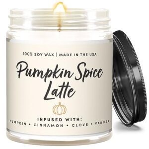 fall candles, pumpkin spice candles for home, autumn candle, pumpkin candle, fall scented candles for home, fall home decor, fall bathroom decor, autumn decor, hello pumpkin, hello fall - 9oz