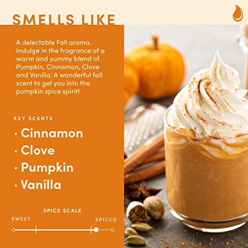 Fall Candles, Pumpkin Spice Candles for Home, Autumn Candle, Pumpkin Candle, Fall Scented Candles for Home, Fall Home Decor, Fall Bathroom Decor, Autumn Decor, Hello Pumpkin, Hello Fall - 9oz