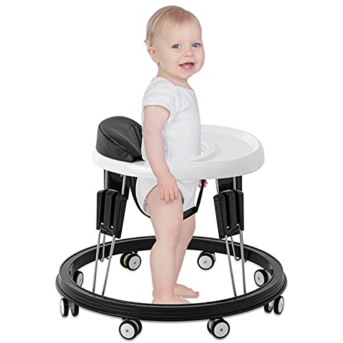 DaGiBayCn Foldable Baby Walker with Safety Slider, The Oldschool Round Shape Baby Walker, Suitable for All terrains, Babies