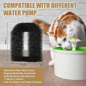 Soaoo 30 Pack Cat Water Fountain Filter 2.95 x 2.56 x 1.18 Inch Pet Fountain Replacement Foam Filters Cat Filters for Water Fountain Fits Multiple Ceramic and Stainless Steel Pet Fountain Dispenser