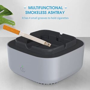 YALIYA Multifunctional Smokeless Ashtray Negative Ion Air Fresher Smoke Grabber Air Purifier Ash Tray for Smoker Home Office Car