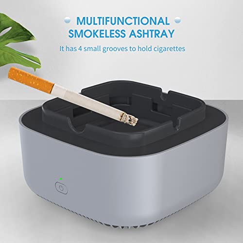 YALIYA Multifunctional Smokeless Ashtray Negative Ion Air Fresher Smoke Grabber Air Purifier Ash Tray for Smoker Home Office Car