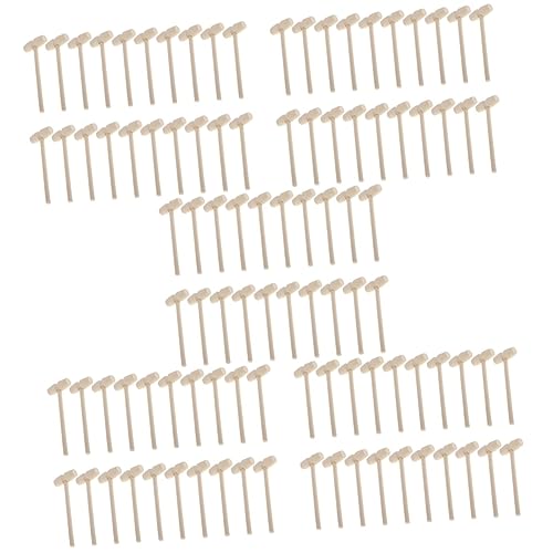 Crab Mallet 100 pcs Tool Props Multitool Double DIY Chocolate Stick Breakable for Tools Wood Creative Oval Multi- Toy Hammers Cake ing Wooden Decorating Seafood