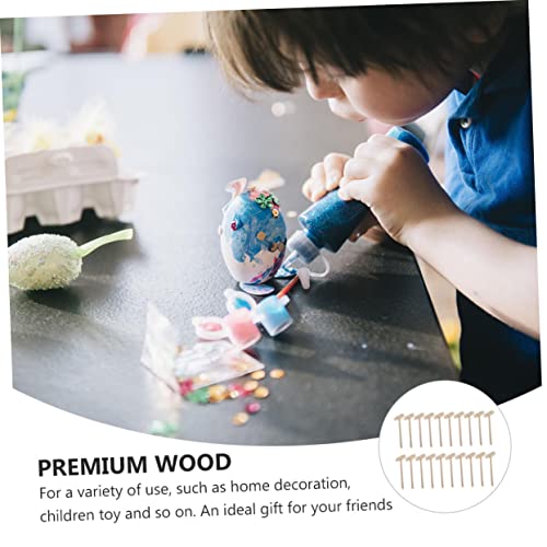 Crab Mallet 100 pcs Tool Props Multitool Double DIY Chocolate Stick Breakable for Tools Wood Creative Oval Multi- Toy Hammers Cake ing Wooden Decorating Seafood