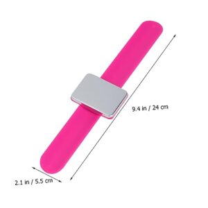 SEWACC 3pcs Magnetic Bobby Holder Hair Clips Bracelet Magnetic Bobby Pins Bracelet Tool Stand Corsage Wristlet Band Silicone Bracelet Hair Salon Shop Supplies Magnetic Iron Bracelet Watch