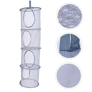 Zerodeko 1pc 4 Foldable Hanging Basket 4 Layers Hanging foldable clothes drying rack collapsible drying rack collapsible laundry drying rack hanging clothes drying rack Laundry Dryer travel