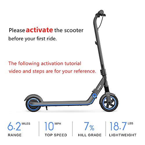 Segway Ninebot E22 E45 Electric Kick Scooter, Lightweight and Foldable, Upgraded Motor Power, Dark Grey & Ninebot eKickScooter ZING E10 Electric Kick Scooter for Kids and Teens