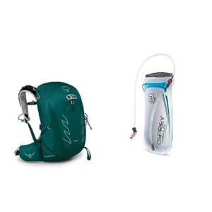 osprey tempest 20 women's hiking backpack, jasper green,medium/large & hydraulics backpack water reservoir