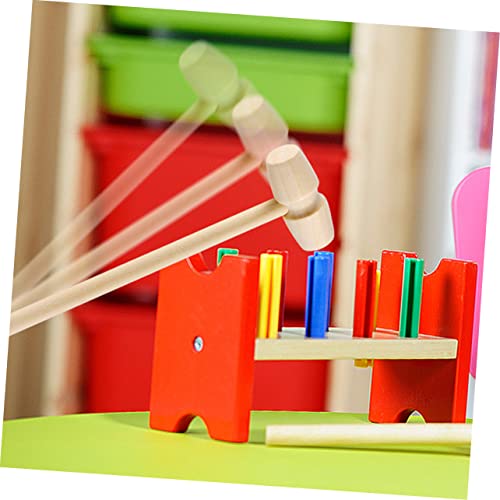 Food Mallet 40pcs Wooden Hammer Crab Cake Crab Mini Chocolate Crab Mallet Seafood Pounding Tool Wood Cake Hammer Wood Crab Mallets Mini Wooden Hammer Mallet Puzzle Set