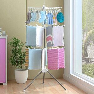 Clothes Drying Rack, Stainless Steel Drying Rack Clothing, Outdoor Clothes Drying Rack, Baby Drying Rack, Foldable Floor Drying Rack, Spiral Balcony Mobile Towel Rack, Tripod Clothes Drying Rack