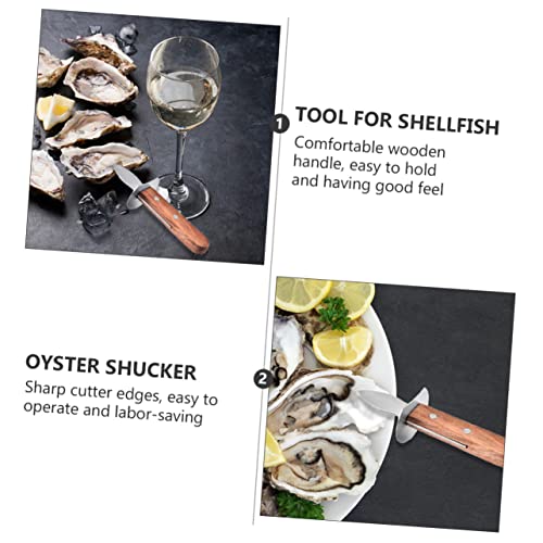 BESTonZON 1Pc seafood shucking tool scallop knife seafood shellfish knife Oyster Opener mussels knife Shellfish Opener Tool Clam Shucker Oyster Shucking Kit kitchen supplies