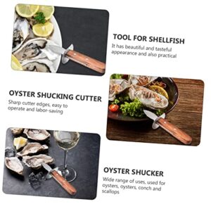 BESTonZON 1Pc seafood shucking tool scallop knife seafood shellfish knife Oyster Opener mussels knife Shellfish Opener Tool Clam Shucker Oyster Shucking Kit kitchen supplies