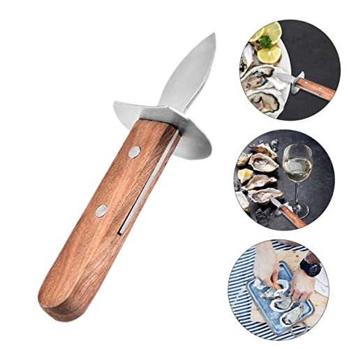 BESTonZON 1Pc seafood shucking tool scallop knife seafood shellfish knife Oyster Opener mussels knife Shellfish Opener Tool Clam Shucker Oyster Shucking Kit kitchen supplies