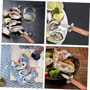 BESTonZON 1Pc seafood shucking tool scallop knife seafood shellfish knife Oyster Opener mussels knife Shellfish Opener Tool Clam Shucker Oyster Shucking Kit kitchen supplies