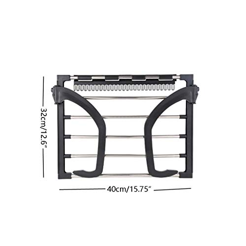 xromtbem Balcony Folding Shoes Towel Drying Rack Laundry Underwear Storage Holder Home Under Bed Shoe Storage Organizer Rolling