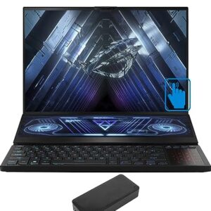 ASUS ROG Zephyrus Duo 16 Gaming & Entertainment Laptop (AMD Ryzen 7 6800H 8-Core, 32GB DDR5 4800MHz RAM, 1TB PCIe SSD, GeForce RTX 3060, 16.0" 165Hz Touch Win 11 Pro) with DV4K Dock