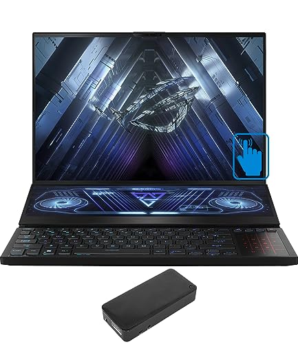 ASUS ROG Zephyrus Duo 16 Gaming & Entertainment Laptop (AMD Ryzen 7 6800H 8-Core, 64GB DDR5 4800MHz RAM, 1TB PCIe SSD, GeForce RTX 3060, 16.0" 165Hz Touch Win 11 Pro) with DV4K Dock