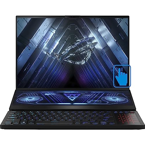 ASUS ROG Zephyrus Duo 16 Gaming & Entertainment Laptop (AMD Ryzen 7 6800H 8-Core, 64GB DDR5 4800MHz RAM, 1TB PCIe SSD, GeForce RTX 3060, 16.0" 165Hz Touch Win 11 Pro) with DV4K Dock