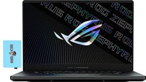 asus rog zephyrus g15 15.6" 165hz led 2k qhd gaming laptop (amd ryzen 9 5900hs 8-core, 16gb ram, 2x2tb pcie ssd, geforce rtx 3080 8gb gddr6, rgb backlit kb, wifi 6, bt 5.2, w11h) w/dockztorm dock