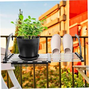 Alipis Balcony Drying Rack Foldable Hangers Folding Hanging Rack Clothing Racks for Home Towel Drying Rack Clothes Rack Drying Laundry Drying Rack Socks Hanger Laundry Hanging Shelf Small