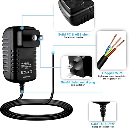 Parthcksi AC DC Adapter for Hitachi Digital 8 Hi8 8mm Video Camcorder VHSC Camera VM-H53E VM-E53A VM-E55A VM-H57 VM-H57A VM-H57E VM-E57E Power Supply Cord (Note: Without Battery Charger Dock.)