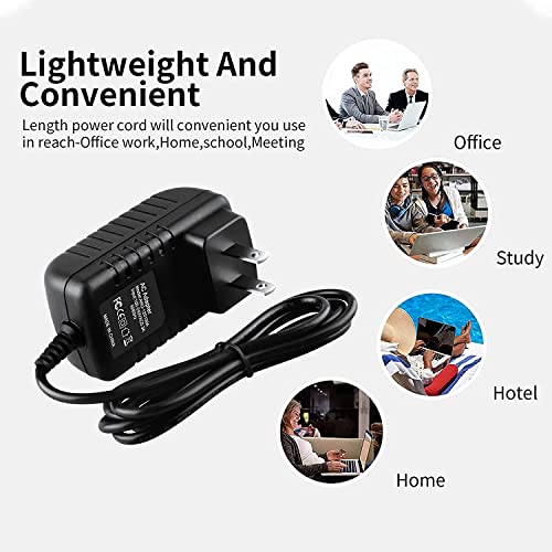 Parthcksi AC DC Adapter for Hitachi Digital 8 Hi8 8mm Video Camcorder VHSC Camera VM-E330A VM-E330R VM-E330E(R)/E340E VM-E340A VM-E340E VM-E543LE/E545LE VM-E545LE VM-E545LA VM-E545LS VM-E548LE