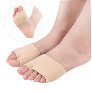 GLEAVI 2pcs half toe sleeve neuroma pad clip board bunion splint metatarsal pads bunion forefoot bunion night forefoot cushion pad heels cushioning pads Toes Separator protector High heel