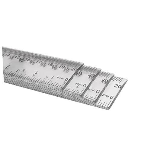 Plastic Measuring Ruler 16pcs graphing Ruler Clear Measuring Tools Stationery Ruler Ruler Tailor Ruler Stationery Precision Ruler Plastic rulers Clear Ruler Centimeter Ruler use